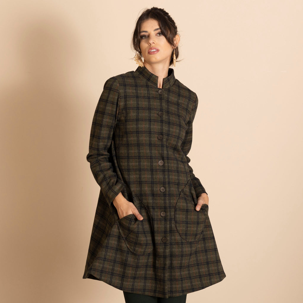 plaid merchant coat – Megan Salmon