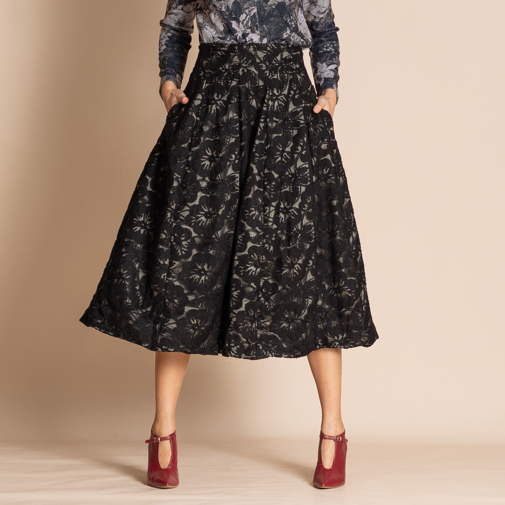 felt lace shell skirt – Megan Salmon