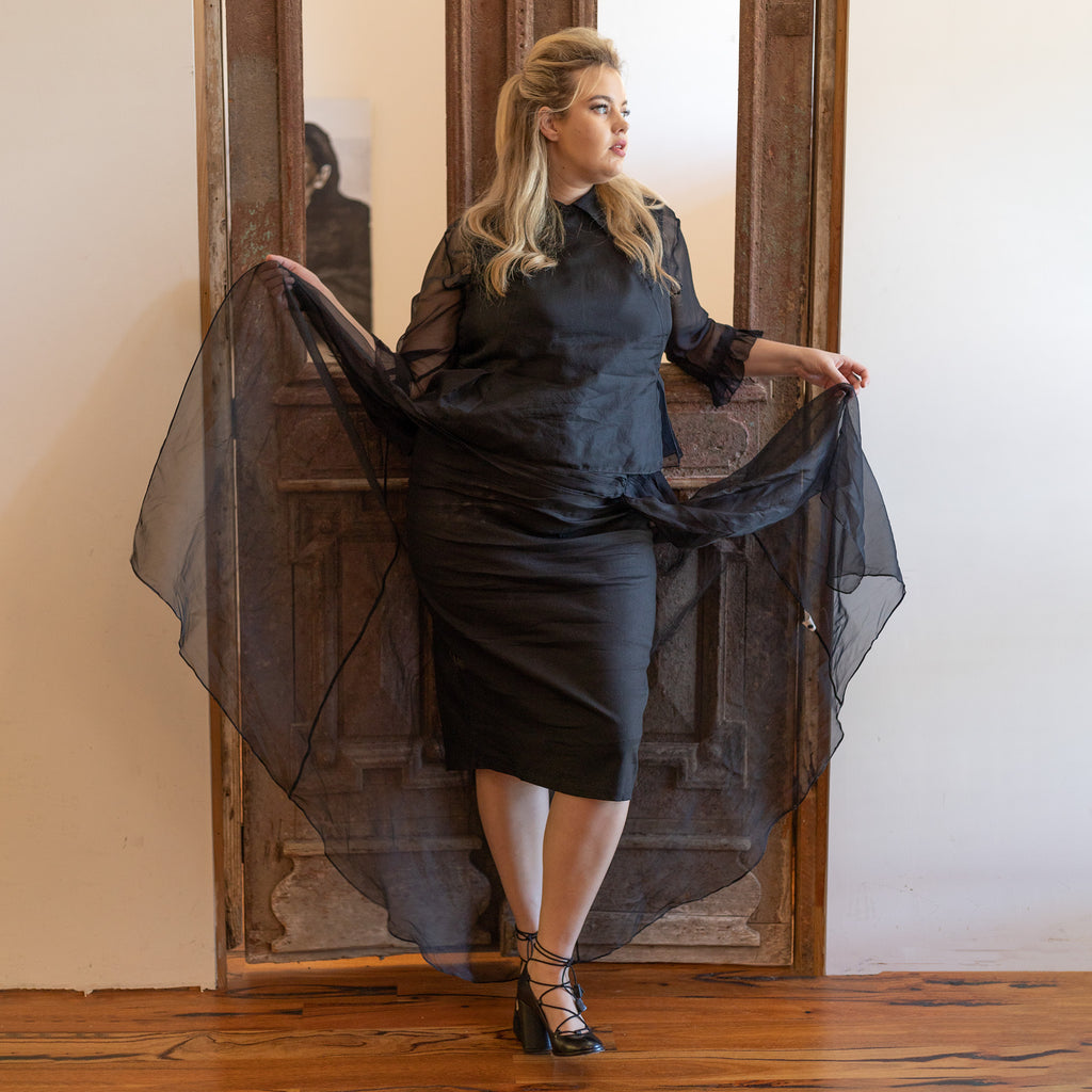 organza opera train – Megan Salmon