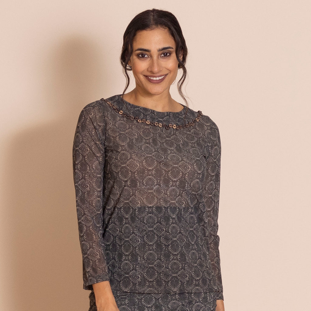 turtle mesh audrey tee – Megan Salmon