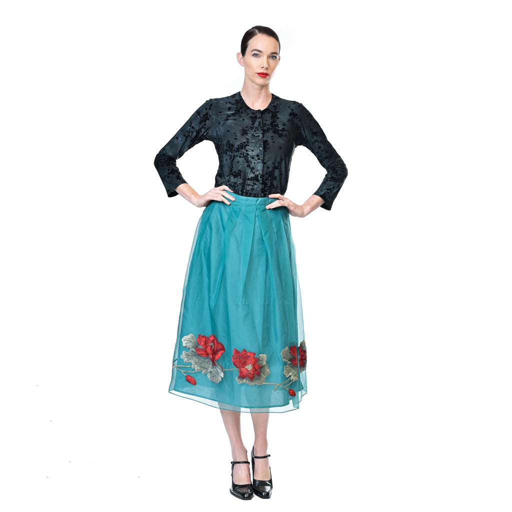 organza roses sunday skirt – Megan Salmon